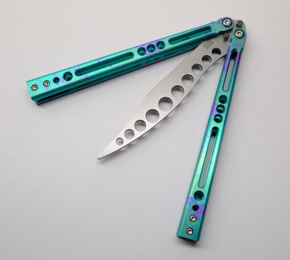 Prodigy Trainer (Mod.C) – Green/Purple Splatter – Hom Design LLC
